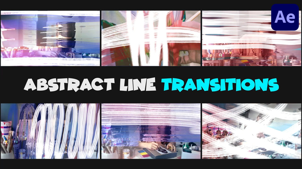 Abstract Line Transitions | After Effects, After Effects Project Files