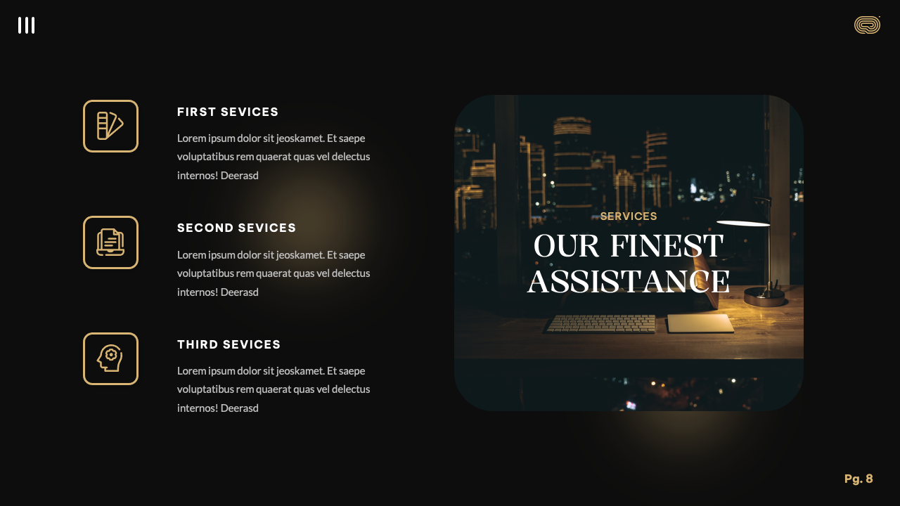 Rugatti - Dark Luxury PowerPoint Template, Presentation Templates ...