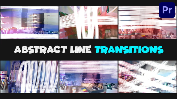 Abstract Line Transitions | Premiere Pro MOGRT, Premiere Pro Templates