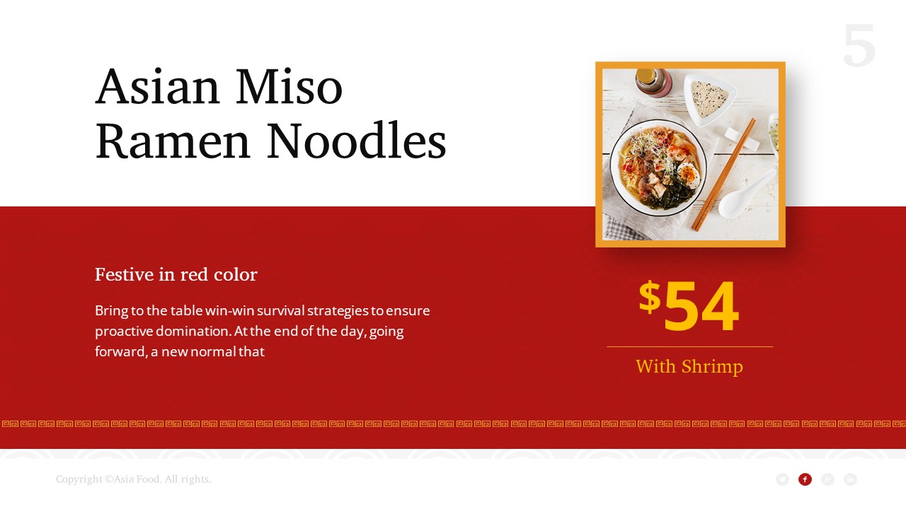 Asia Food PowerPoint Template, Presentation Templates | GraphicRiver