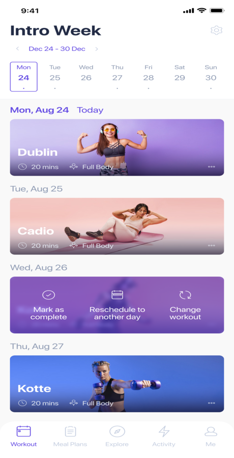 Workouts & Meal Planner App | Ionic | Figma + XD + Sketch FREE | Life Time Update | Fitbox by ...