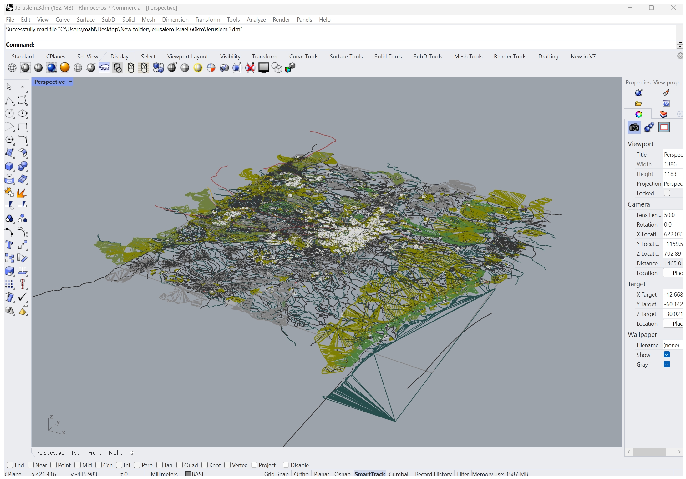 Jerusalem city Israel 3d model 60km by TurboCG | 3DOcean