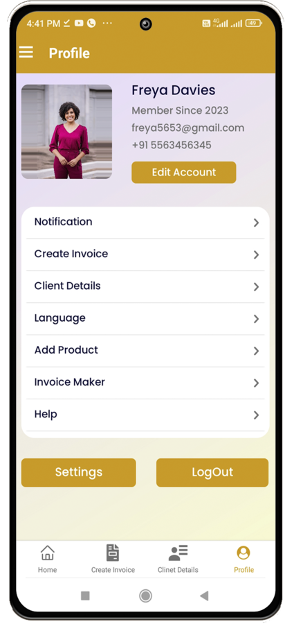 Invoice Maker - Invoice Management | Online Mobile Invoicing React ...