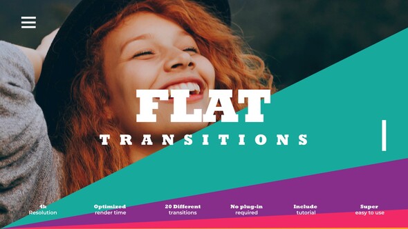 Flat Transitions, After Effects Project Files | VideoHive