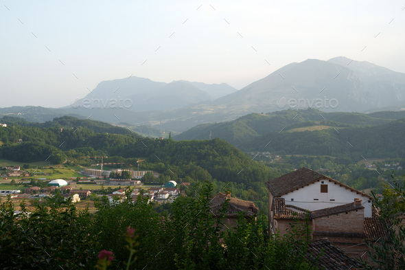 Amandola, historic town in Marche, Italy Stock Photo by clodio | PhotoDune