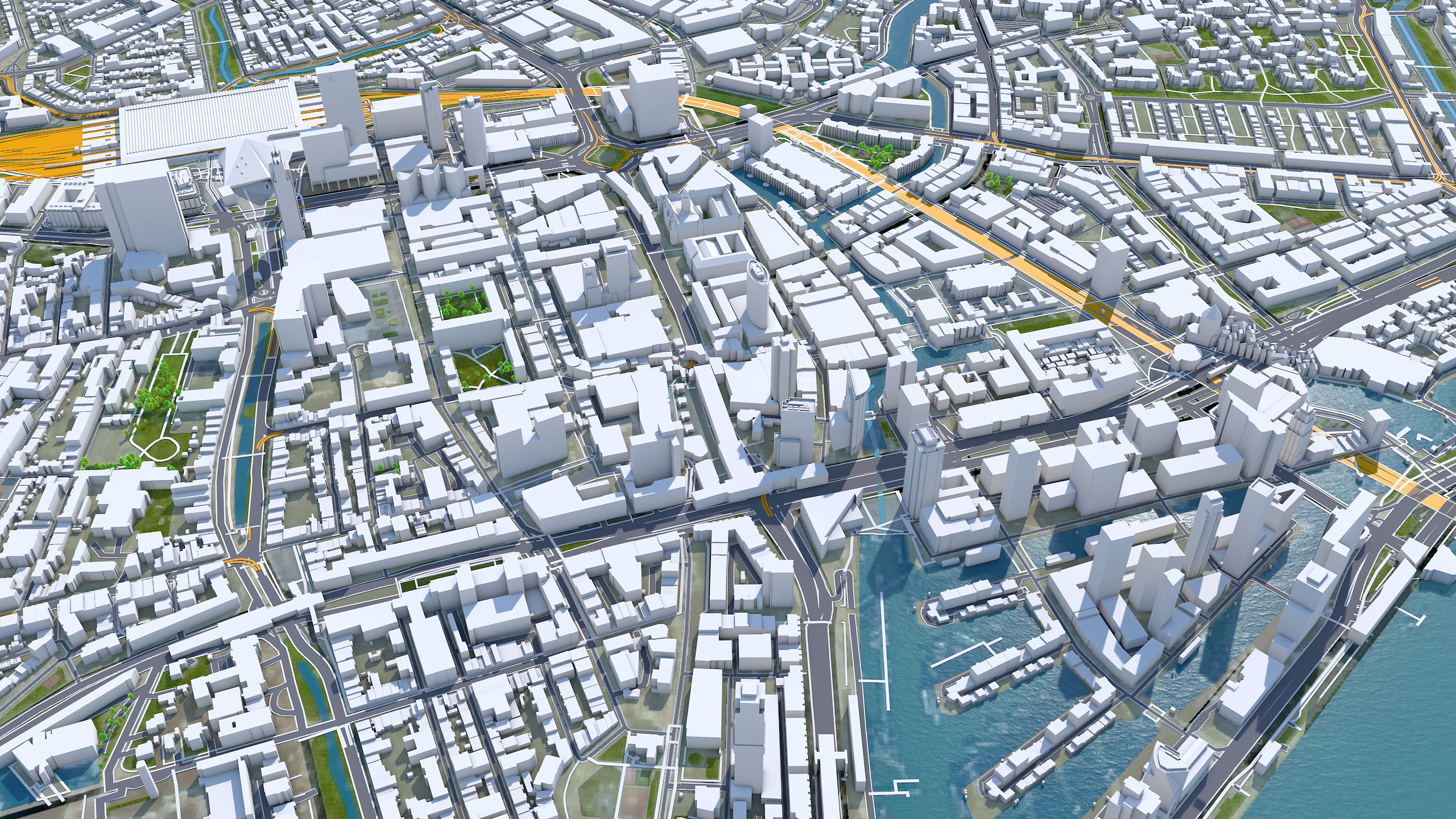 Rotterdam city South Holland 3d model 40km by TurboCG | 3DOcean