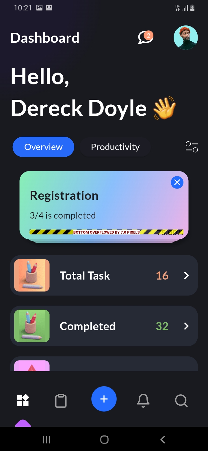 Taskez - (Task Management App) Flutter UI Kit Template by InnovativeKhanDev