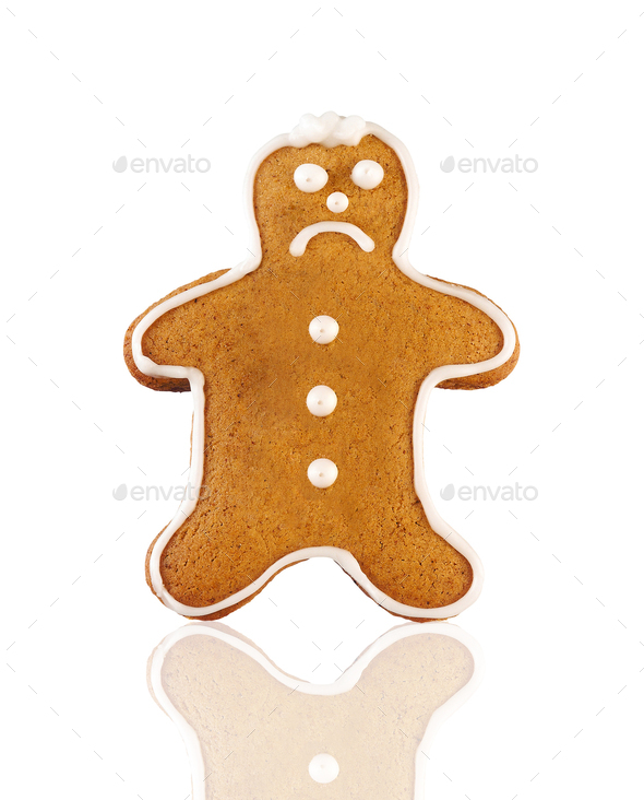sad gingerbread man Stock Photo by ozaiachin | PhotoDune