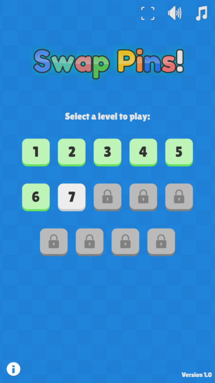 Swap Pins! - HTML5 Casual game by trezegames | CodeCanyon