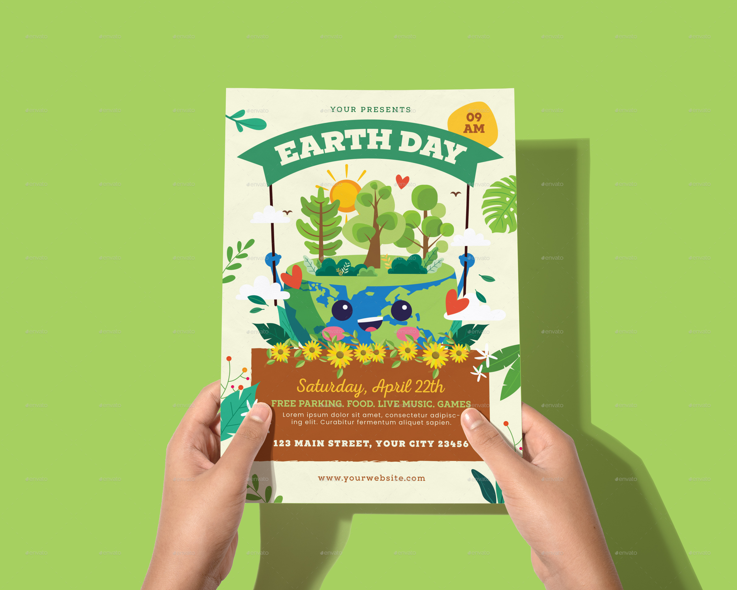 Earth Day Flyer, Print Templates | GraphicRiver