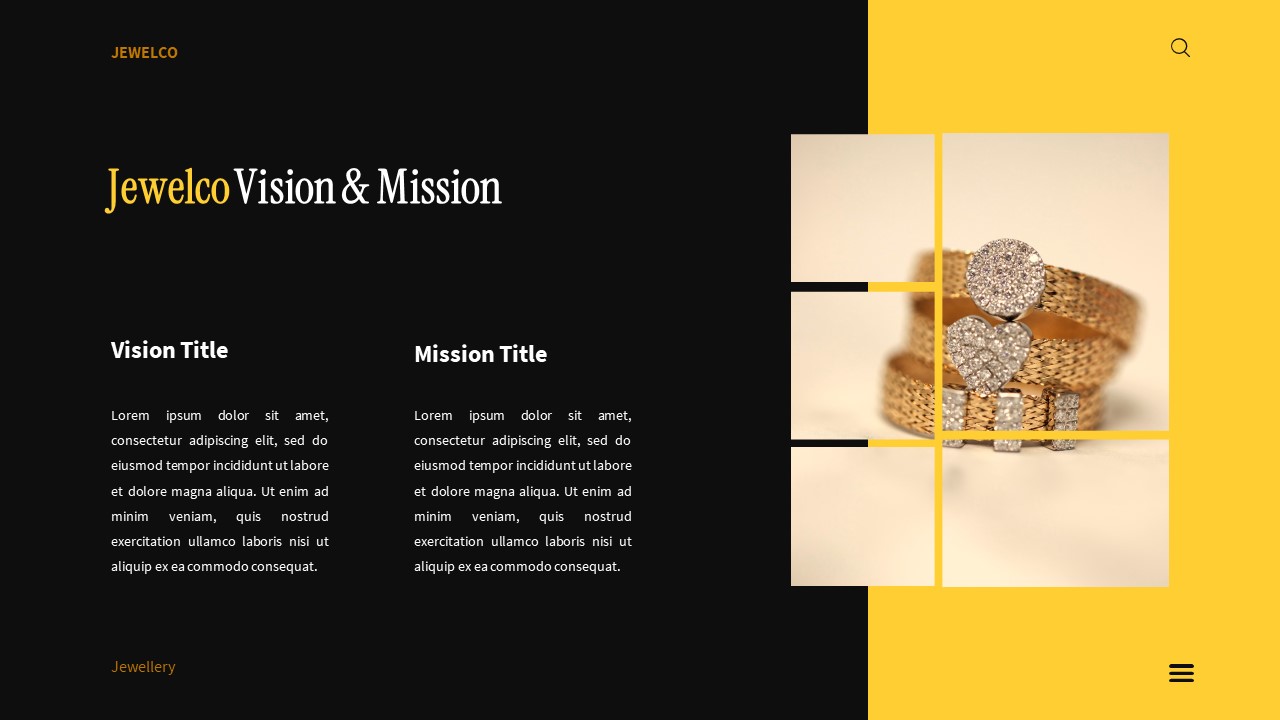 Jewelco - Jewellery Google Slide Templates, Presentation Templates