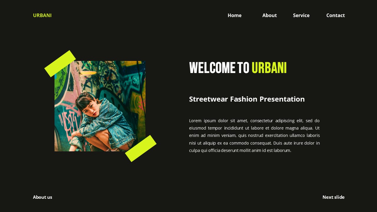 Urbani - Streetwear Powerpoint Templates, Presentation Templates ...