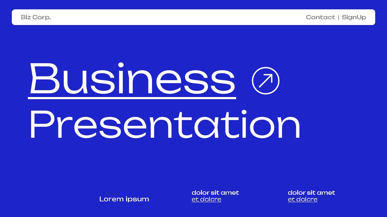 Biz Corp - Business PowerPoint Template, Presentation Templates ...