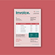 Pink Modern Invoice, Print Templates | GraphicRiver