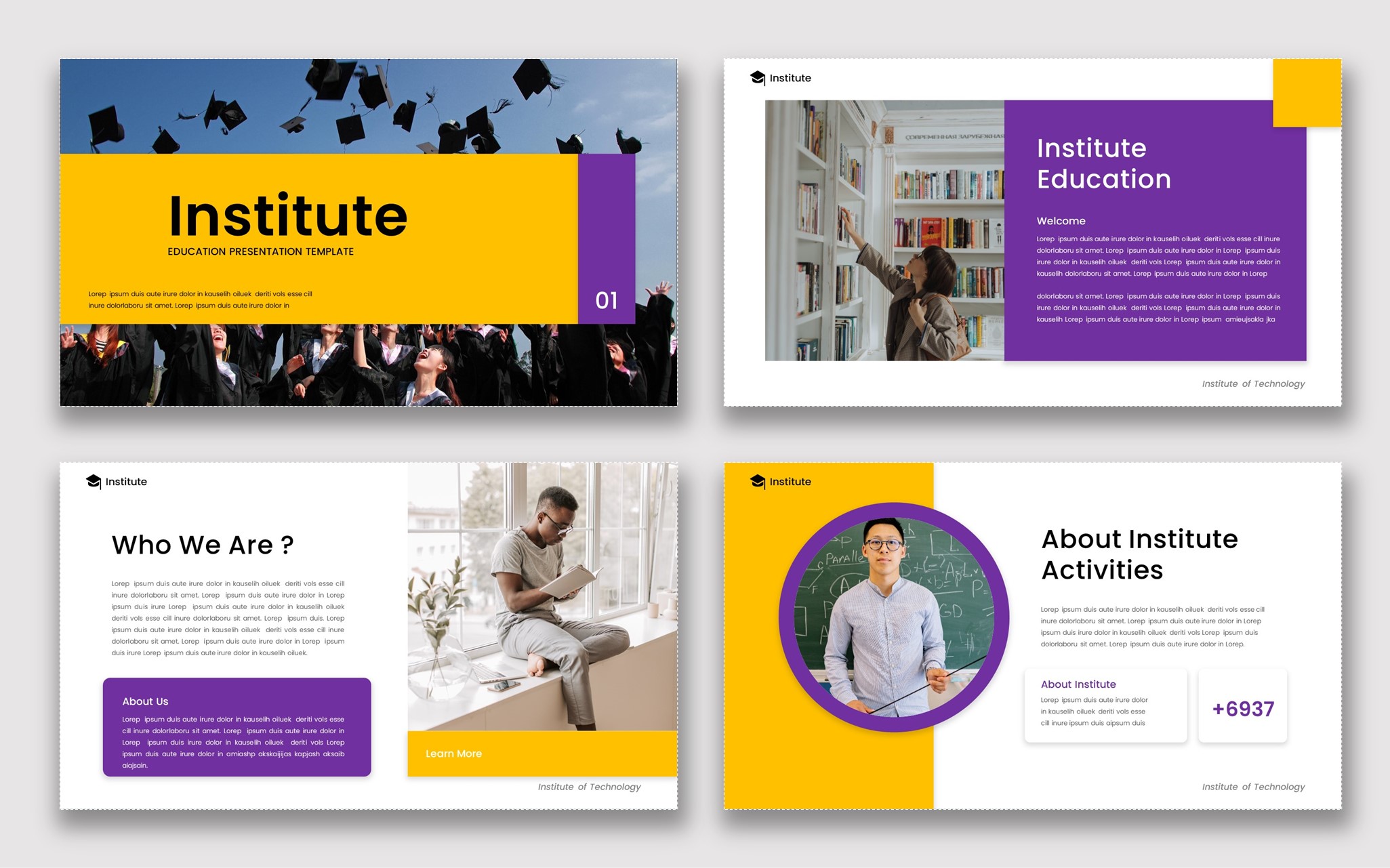 Institute-Education Google Slide Template, Presentation Templates ...