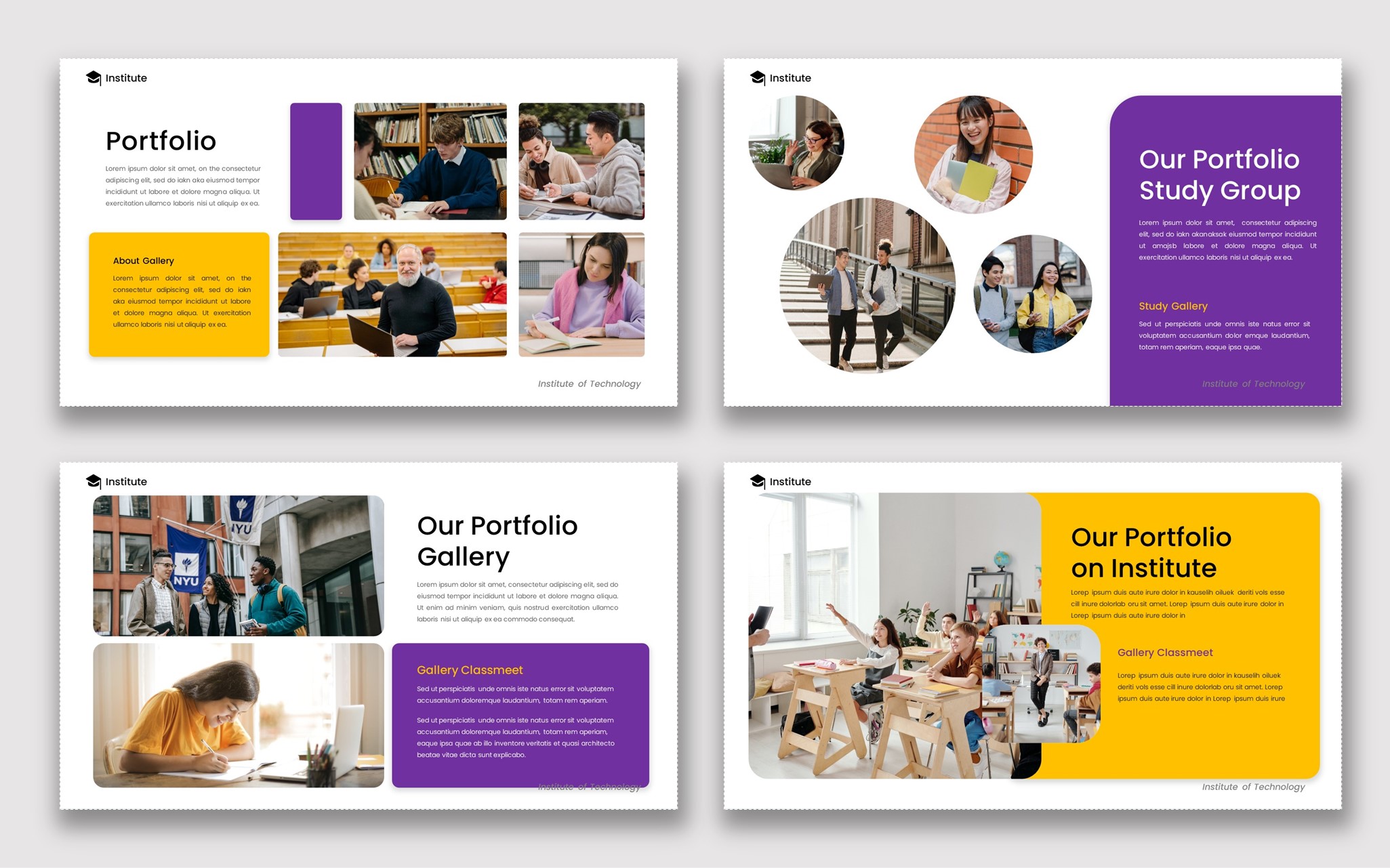 Institute-Education Google Slide Template, Presentation Templates ...