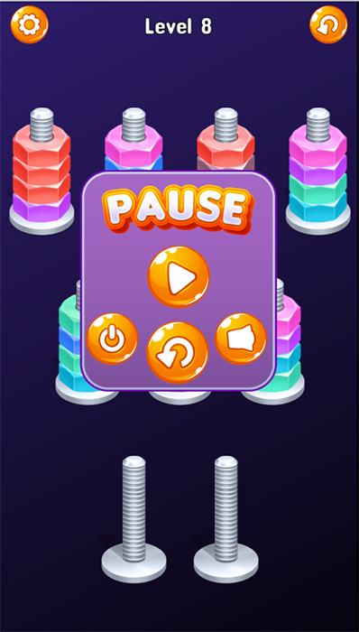 Nuts And Bolts Sort - Html5 (Construct3) by PaintGame | CodeCanyon