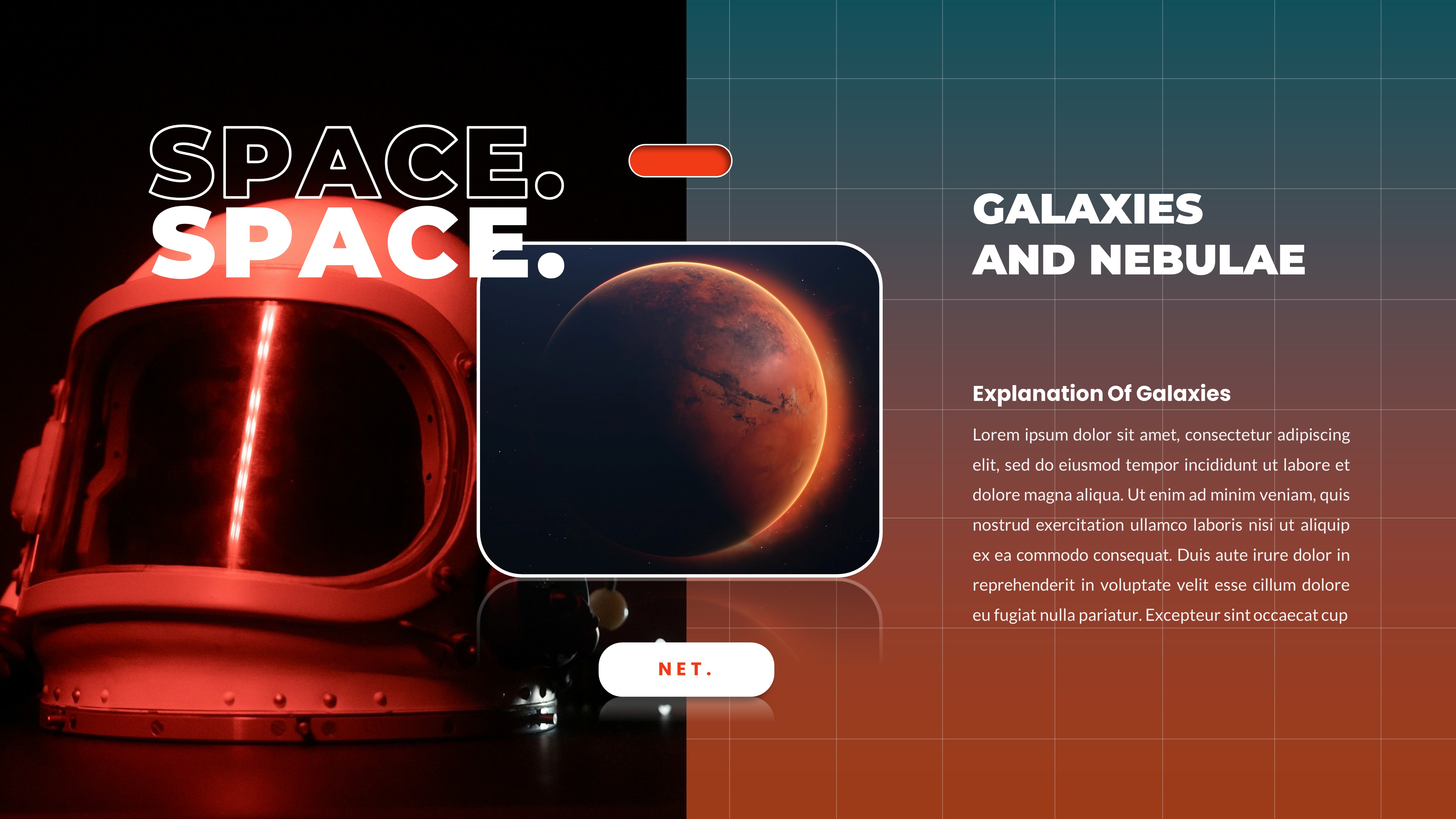 Space Creative Business Powerpoint Template, Presentation Templates