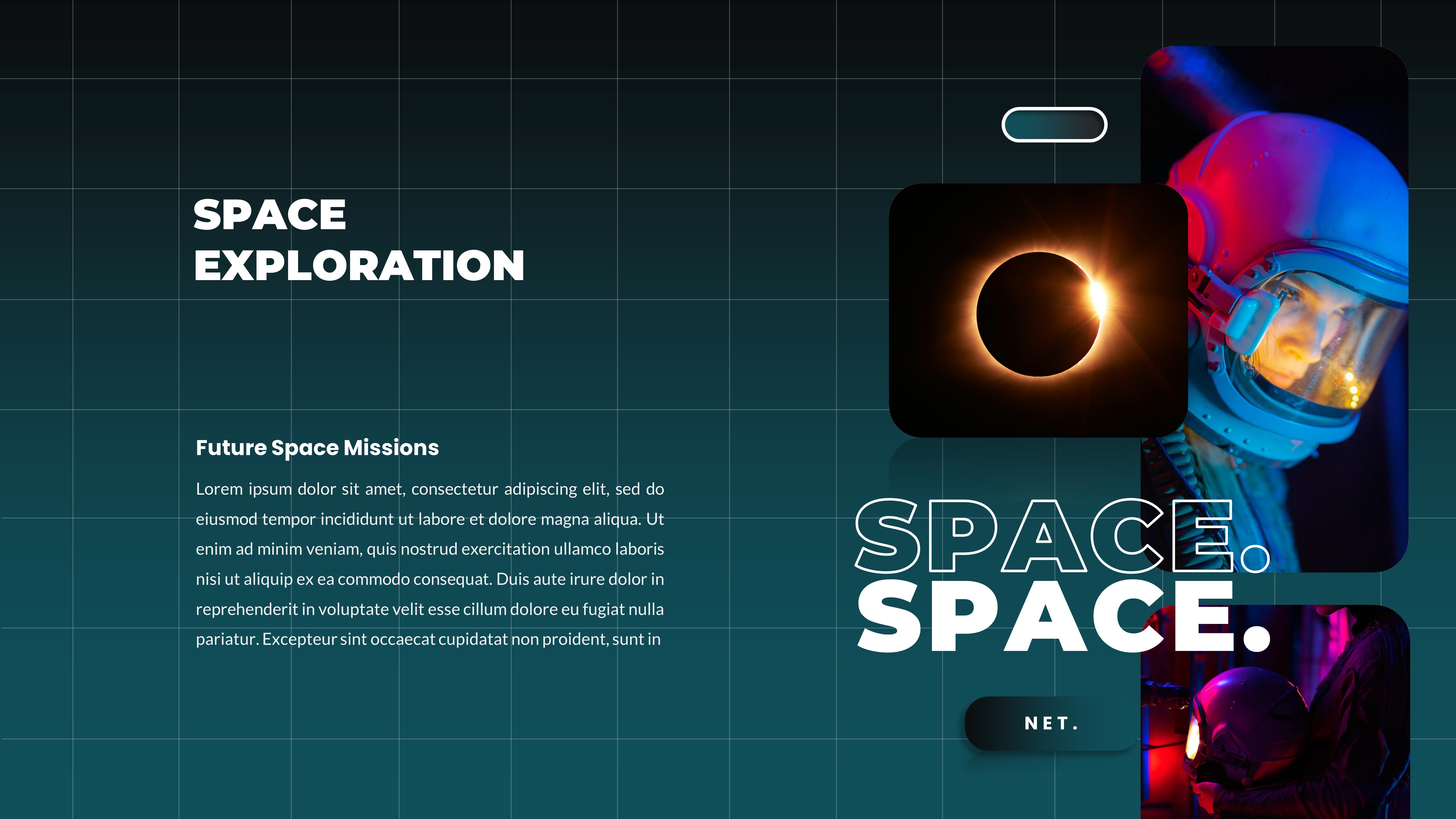 Space Creative Business Powerpoint Template, Presentation Templates