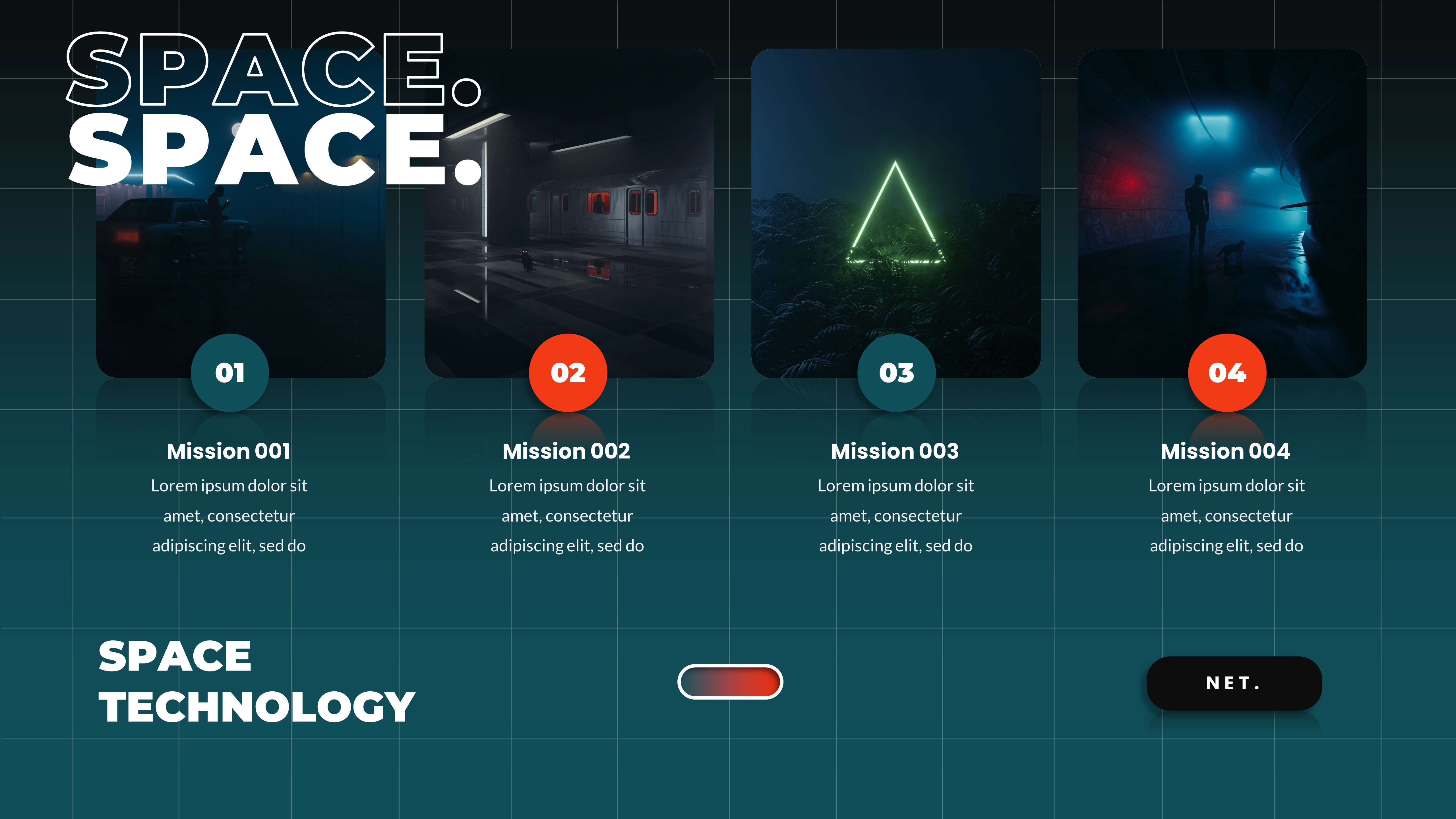 Space Creative Business Powerpoint Template, Presentation Templates