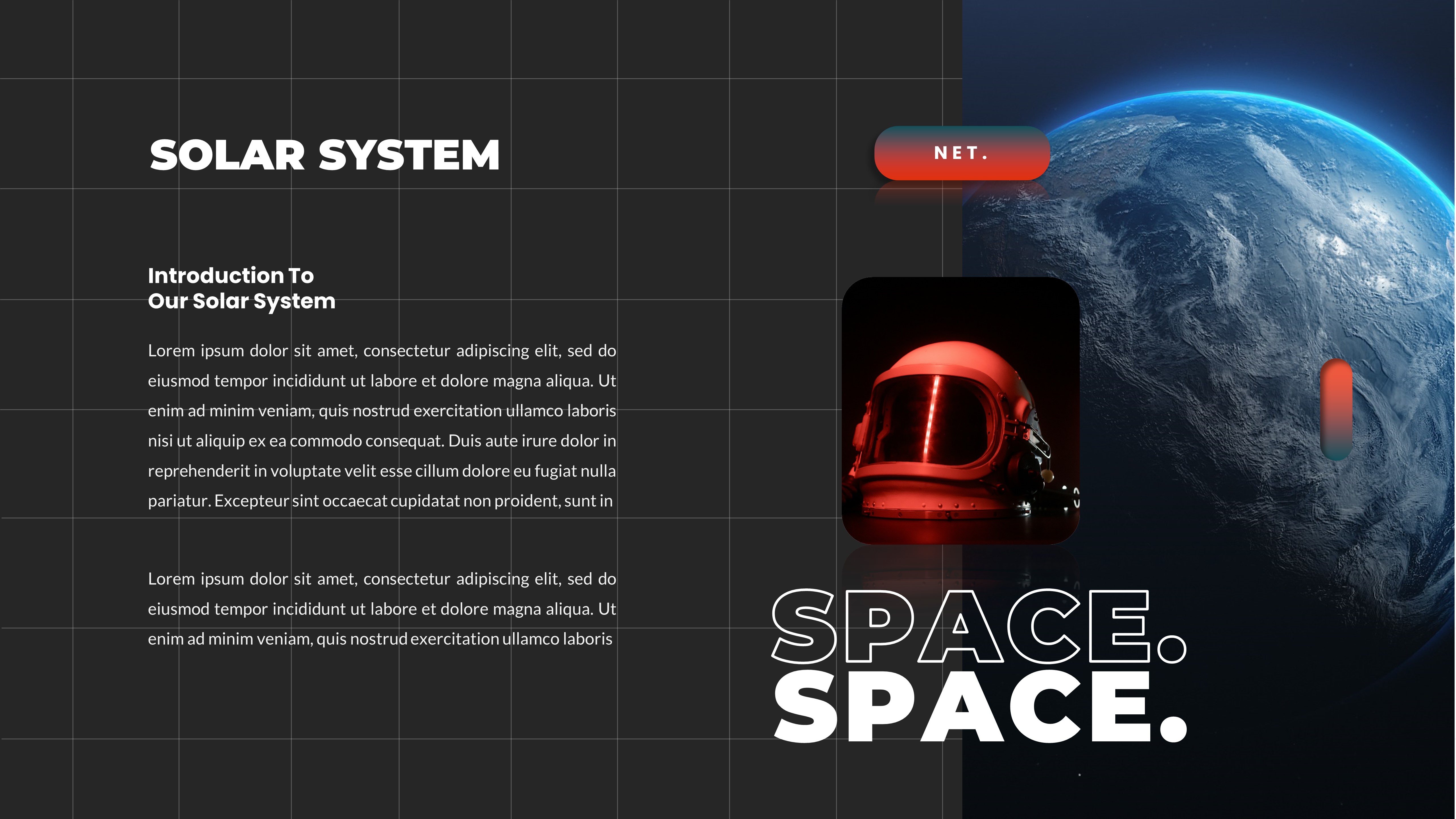 Space Creative Business Powerpoint Template, Presentation Templates