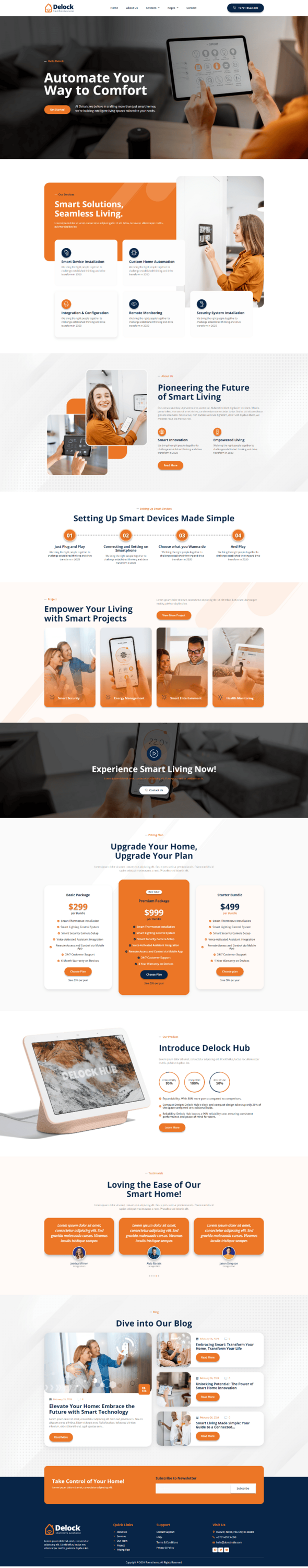 Delock - Smart Home Automation Elementor Template Kit by Rometheme