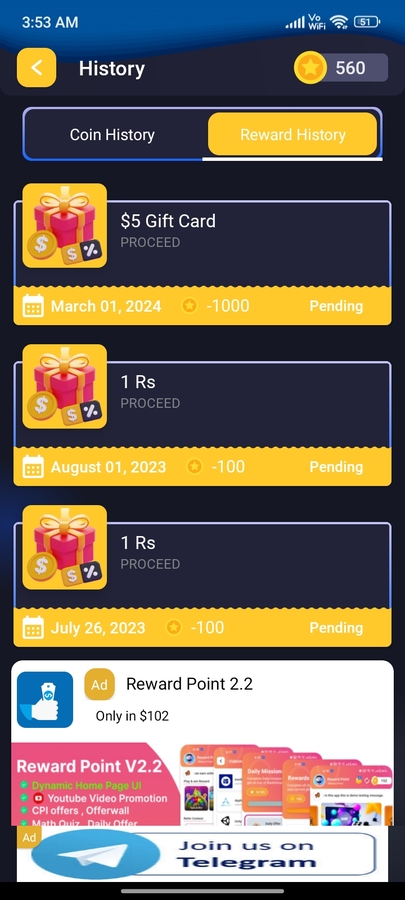 Reward Point - Daily Offer + Offerwall + Game + Spin + Dynamic Home by Techsumer