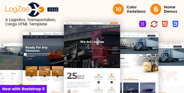 Logzee | Logistics, Transportation, Cargo HTML Template by mannatstudio
