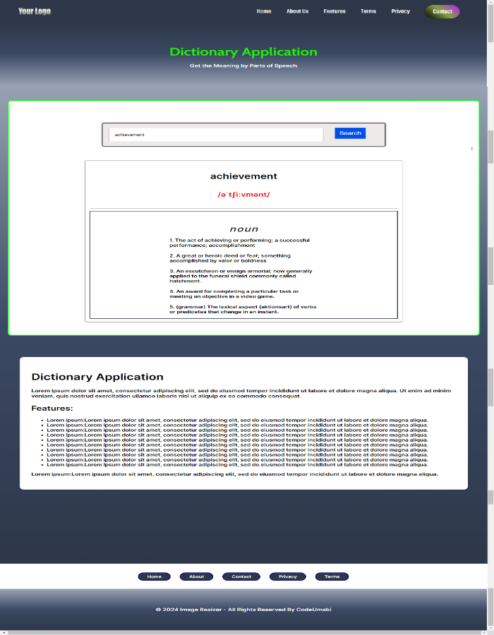 Dictionary Application Dictionary Php Script By Codeumabi Codecanyon 6732