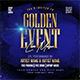 Gold Event Flyer Template - PSD Print & Web Ready, Print Templates