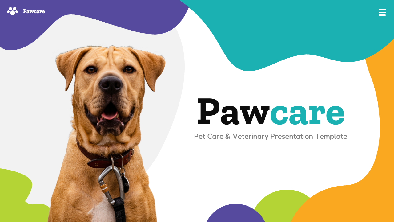 Pawcare - Pet Care & Veterinary PowerPoint Template, Presentation Templates
