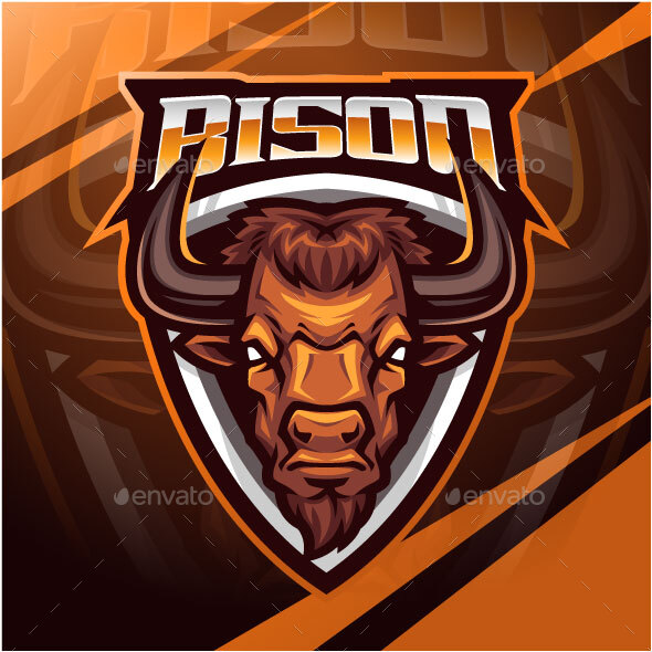 Bison Mascot, Vectors | GraphicRiver