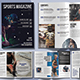 Sports Magazine Layout Design, Print Templates | GraphicRiver