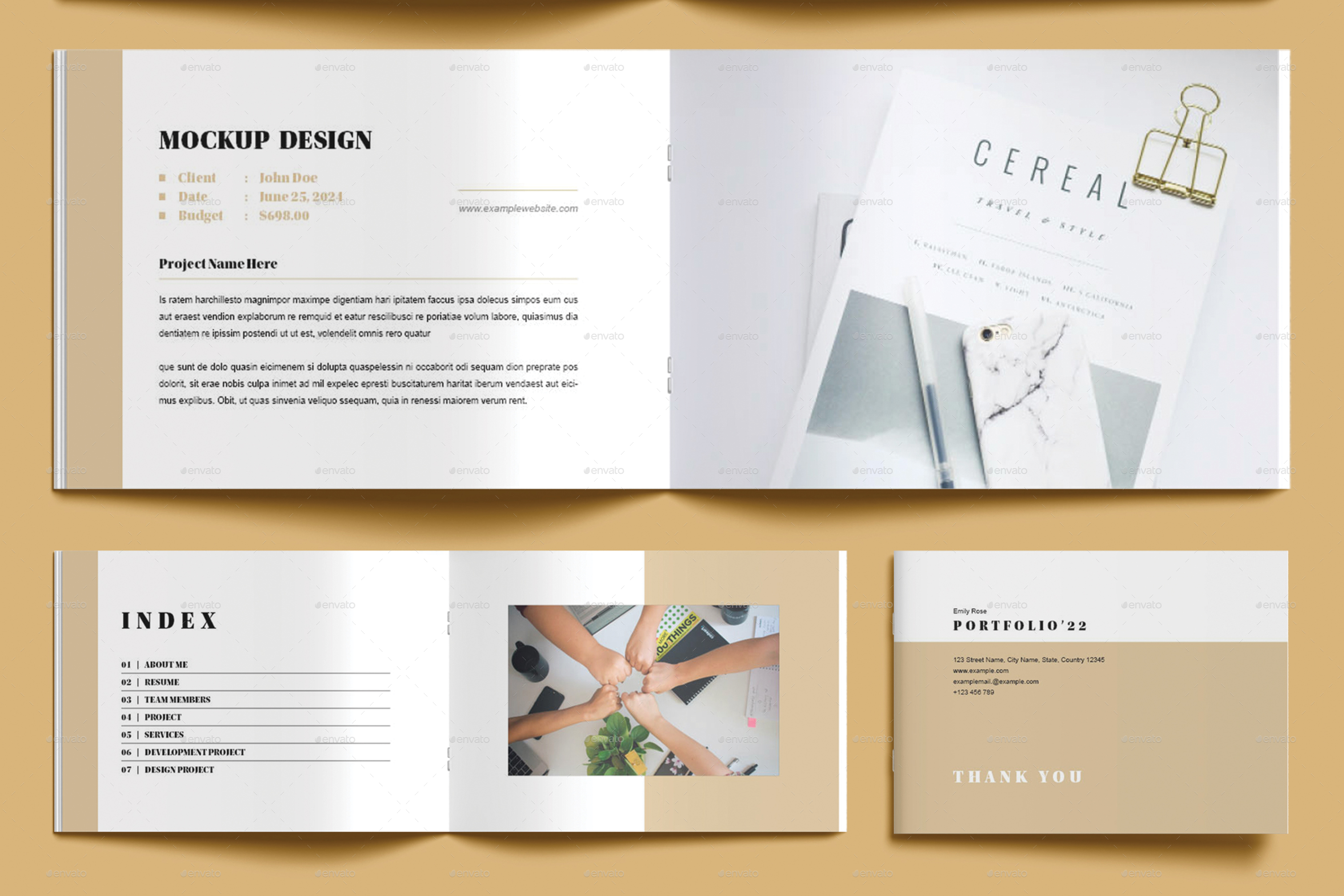 Clean Portfolio Magazine Layout, Print Templates | GraphicRiver