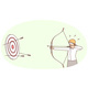 Businesswoman Shoot at Target, Vectors | GraphicRiver