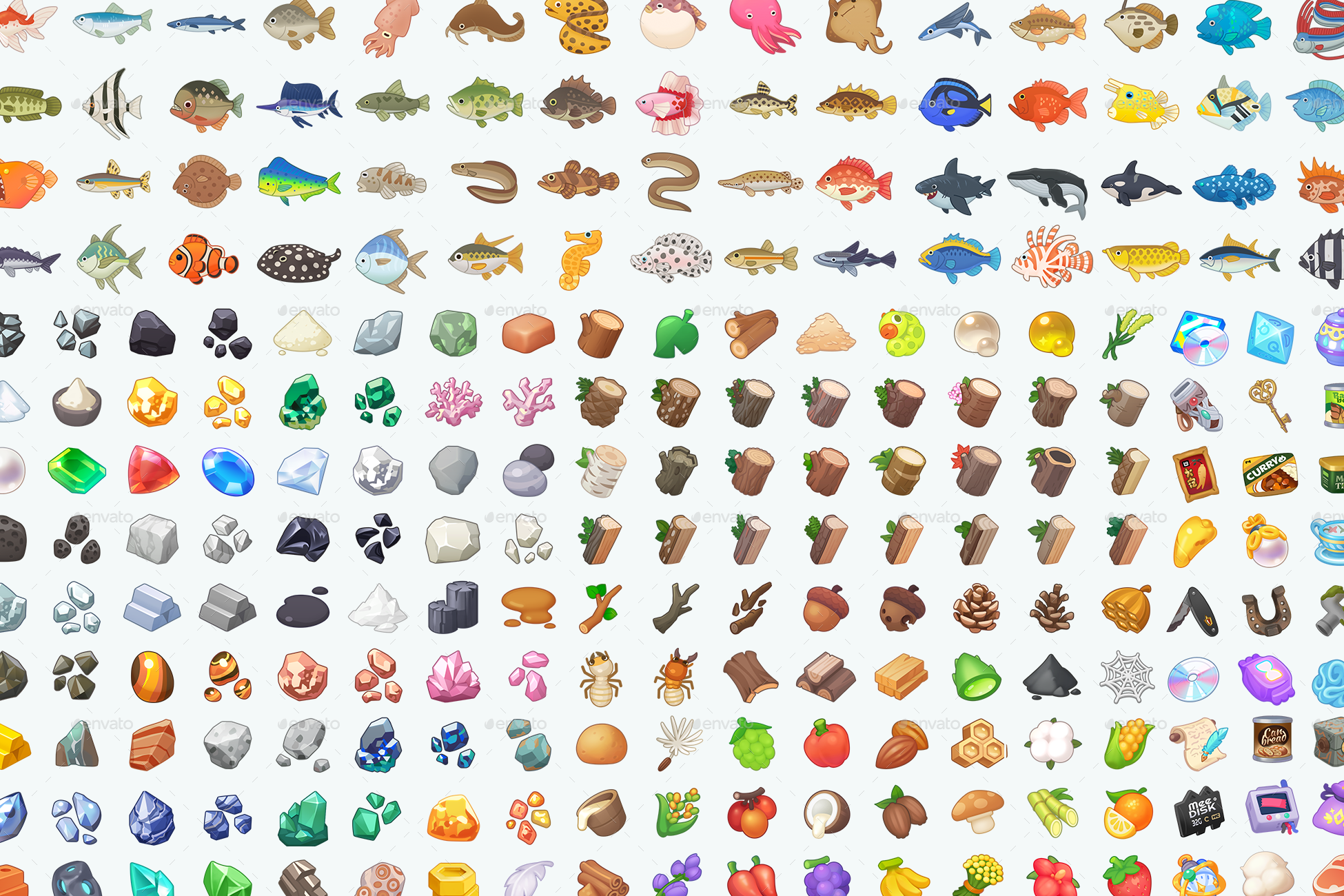 2D Icons - Resources, Game Assets | GraphicRiver