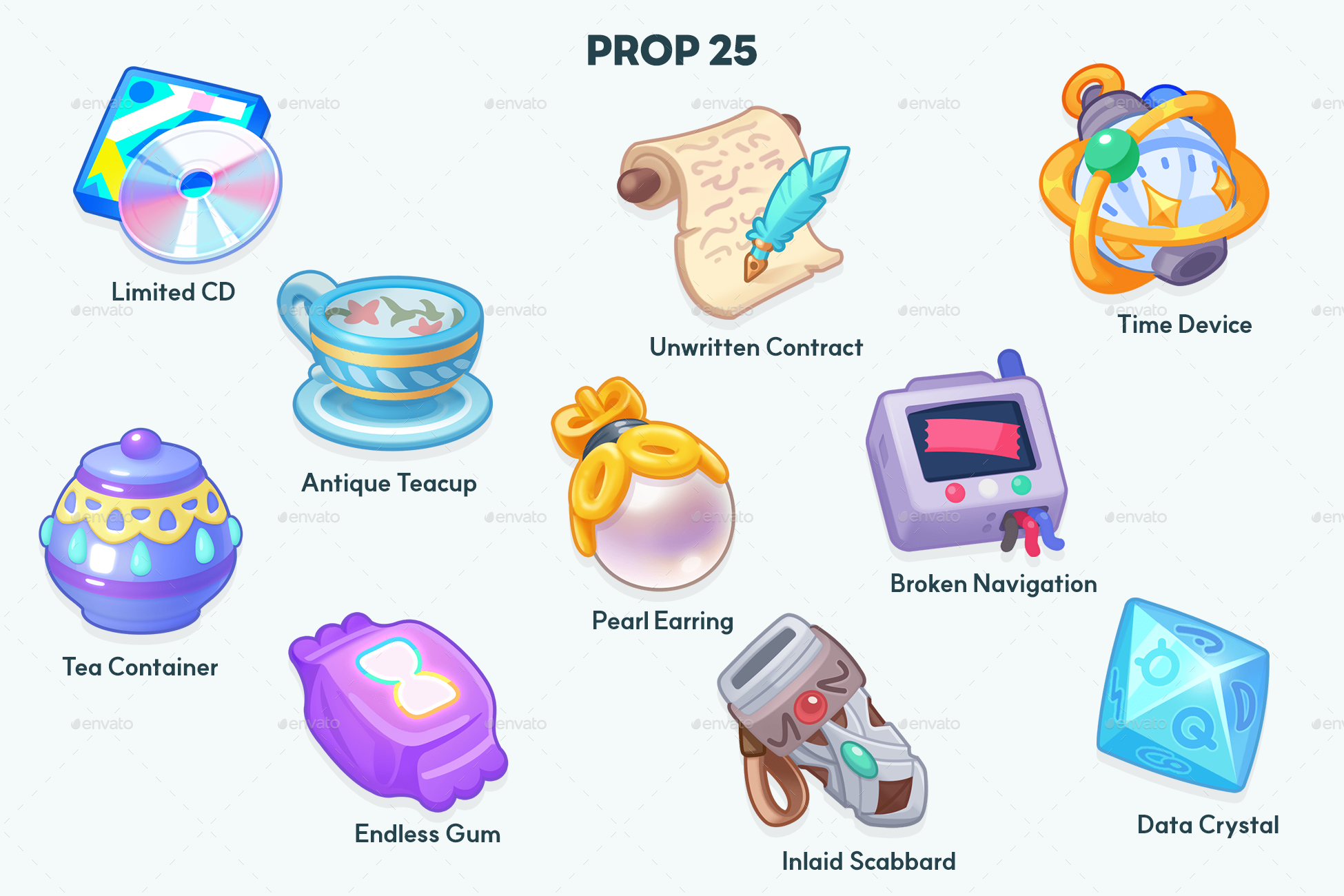 2D Icons - Resources, Game Assets | GraphicRiver