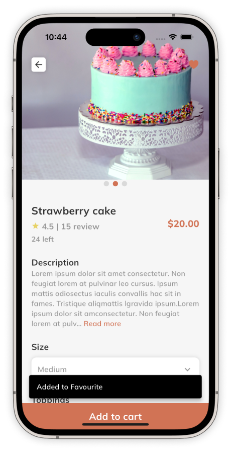 Online Bakery Store App Template in Flutter | FDBakery by pixelnestlabs