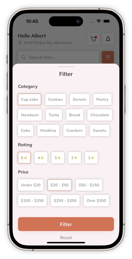 Online Bakery Store App Template in Flutter | FDBakery by pixelnestlabs