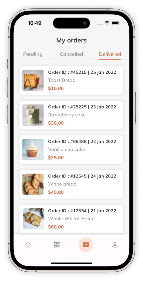 Online Bakery Store App Template in Flutter | FDBakery by pixelnestlabs