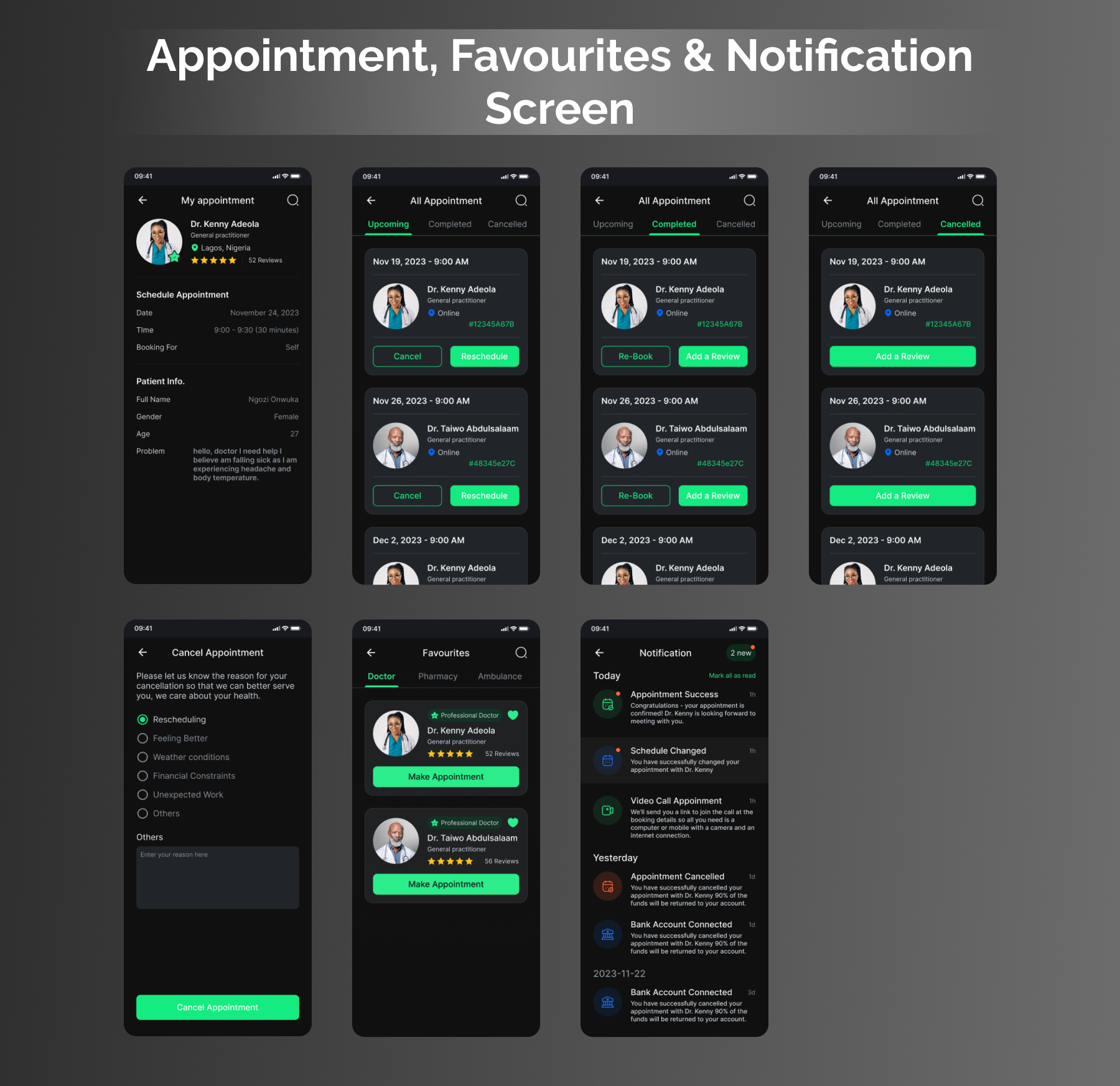 Doctor Call | Appointment System | Flutter iOS/Android App Template by ...