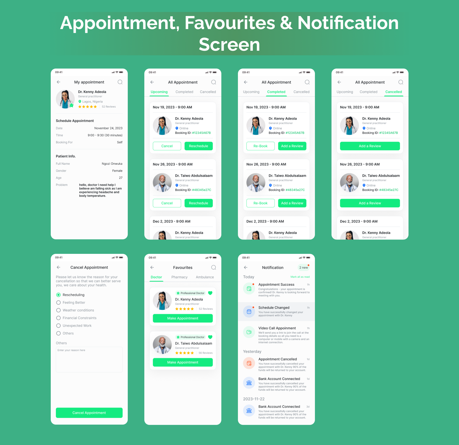 Doctor Call | Appointment System | Flutter iOS/Android App Template by ...