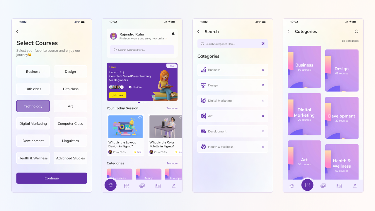 Edtech LMS - Online Course Learning Flutter UI Kit by thefuturelens Edtech LMS - Online Course Learning Flutter UI Kit by thefuturelens