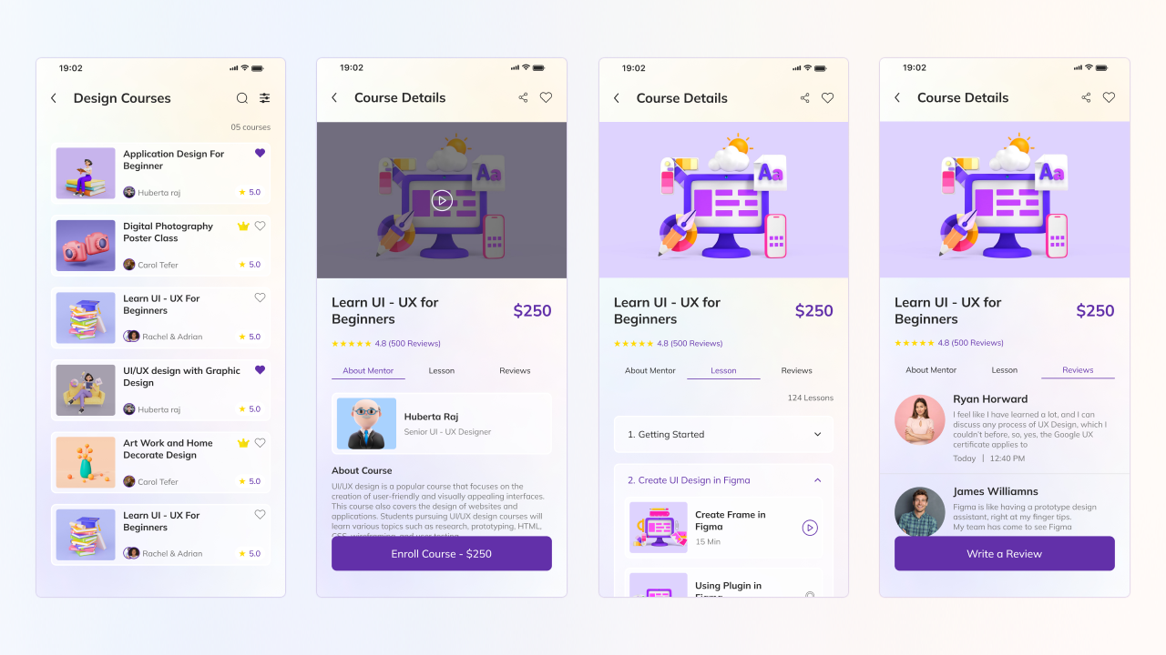 Edtech LMS - Online Course Learning Flutter UI Kit by thefuturelens Edtech LMS - Online Course Learning Flutter UI Kit by thefuturelens