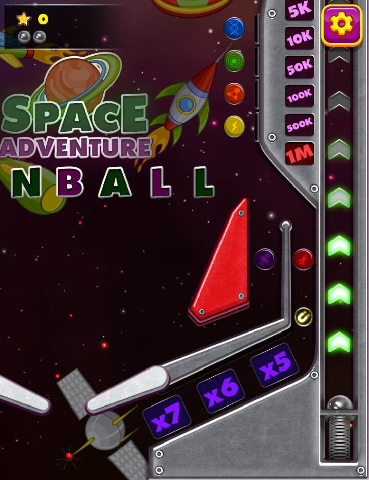 Pinball Space Adventure - HTML5 Arcade Game by codethislab | CodeCanyon