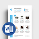 Product Catalog Sheet | MS Word, MS PowerPoint, Indesign, Print Templates