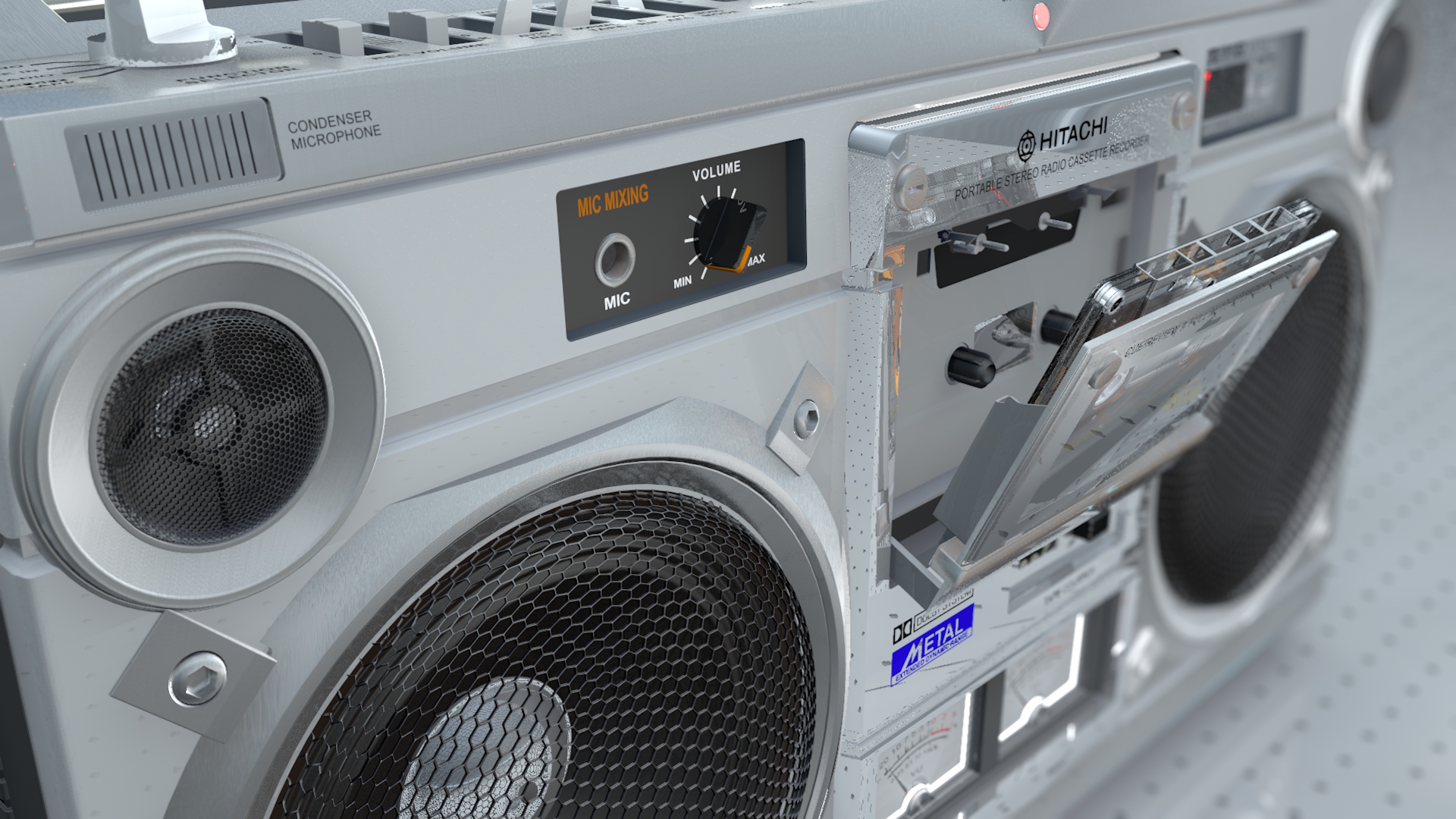 Realistic vintage Boombox Hitachi TRK 8180EM Guettoblaster (1979) by ...