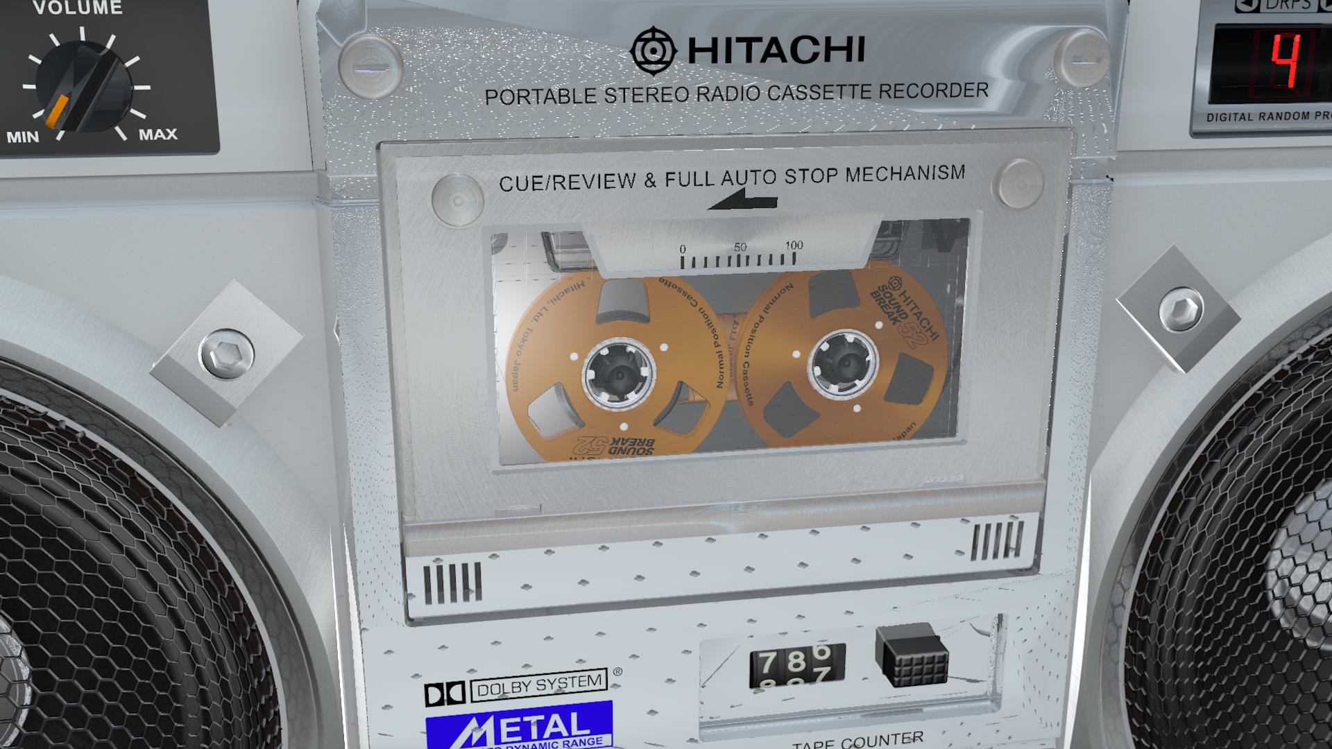 Realistic vintage Boombox Hitachi TRK 8180EM Guettoblaster (1979) by ...