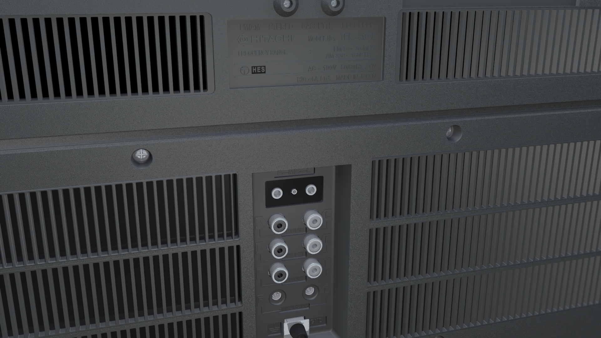 Realistic vintage Boombox Hitachi TRK 8180EM Guettoblaster (1979) by ...