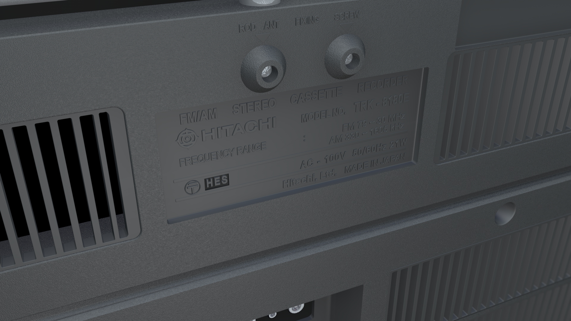 Realistic vintage Boombox Hitachi TRK 8180EM Guettoblaster (1979) by ...